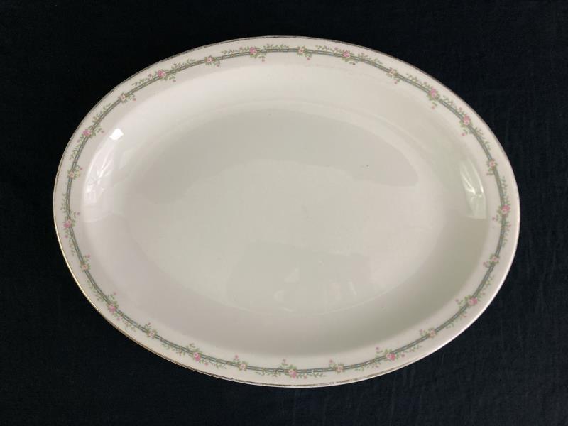 Vintage WS George 15 Inch Porcelain Serving Platter Derwood Pattern ...