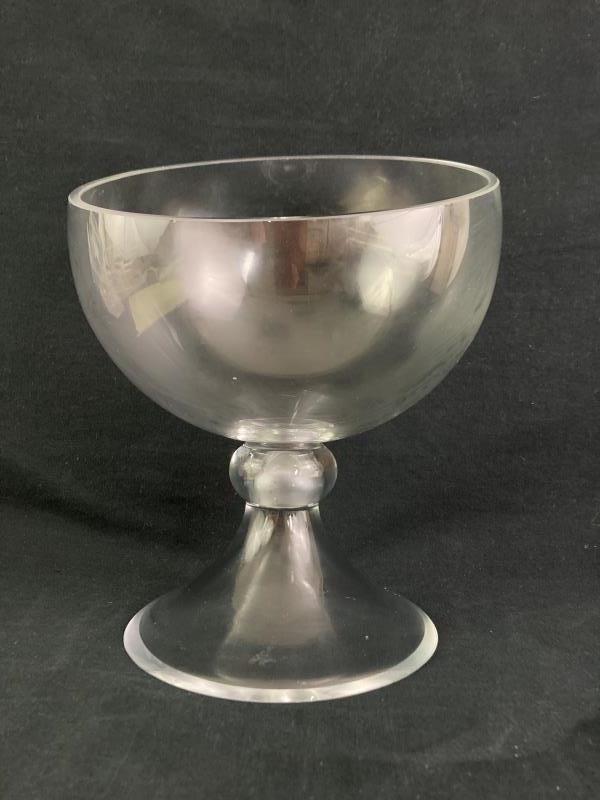 Open Face Pedestal Glass Bowl Terrarium 10.25in Tall Decor Crafts ...