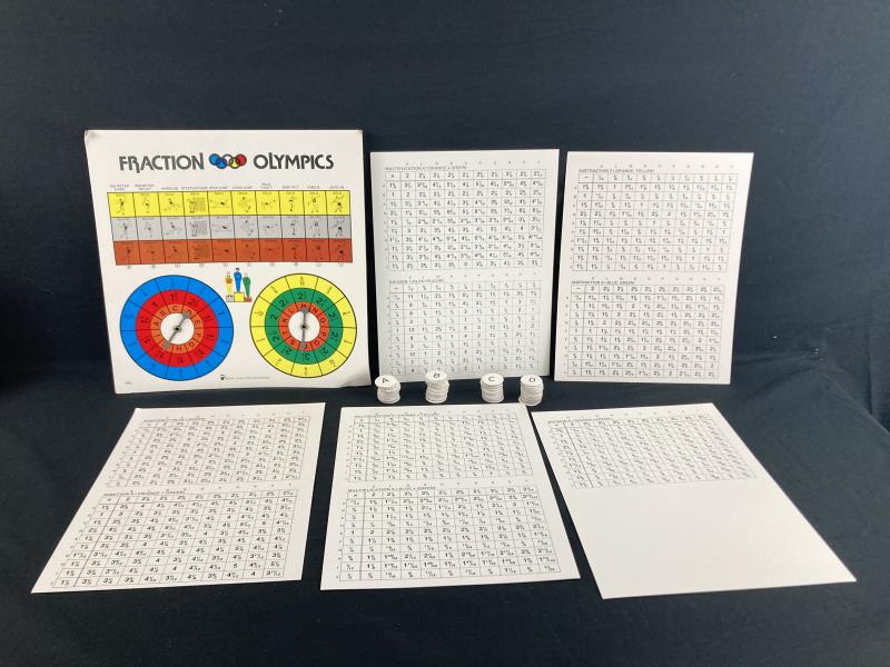 Vintage 1979 Creative Teaching Associates Fraction Olympics ...